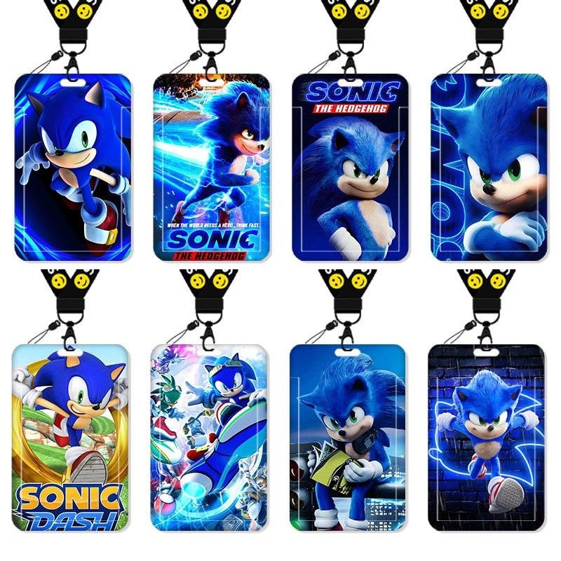 Sonic The Hedgehog DIY Student Card Set Campus Card Bus Card Holder ...