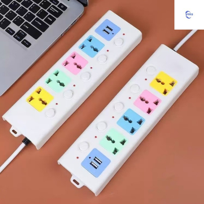 yms Outlet with switch Multi-Function Socket 2M 3M 5M Extension Outlet ...