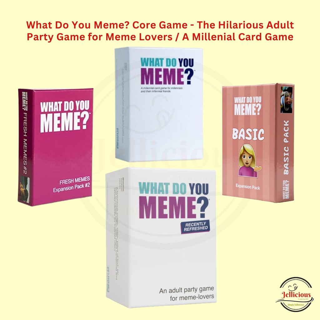 WhatD0YouMeme? Core Game - The Hilarious Adult Party Game for Meme ...