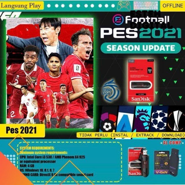 Patch + eFootball Game PES 2021 Season Update 2025 + bri league 1 ...