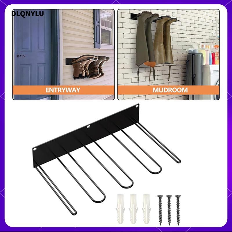 [dlqnylu] Wall Mounted Boot Rack Boot Holder Metal Boot Organizer ...