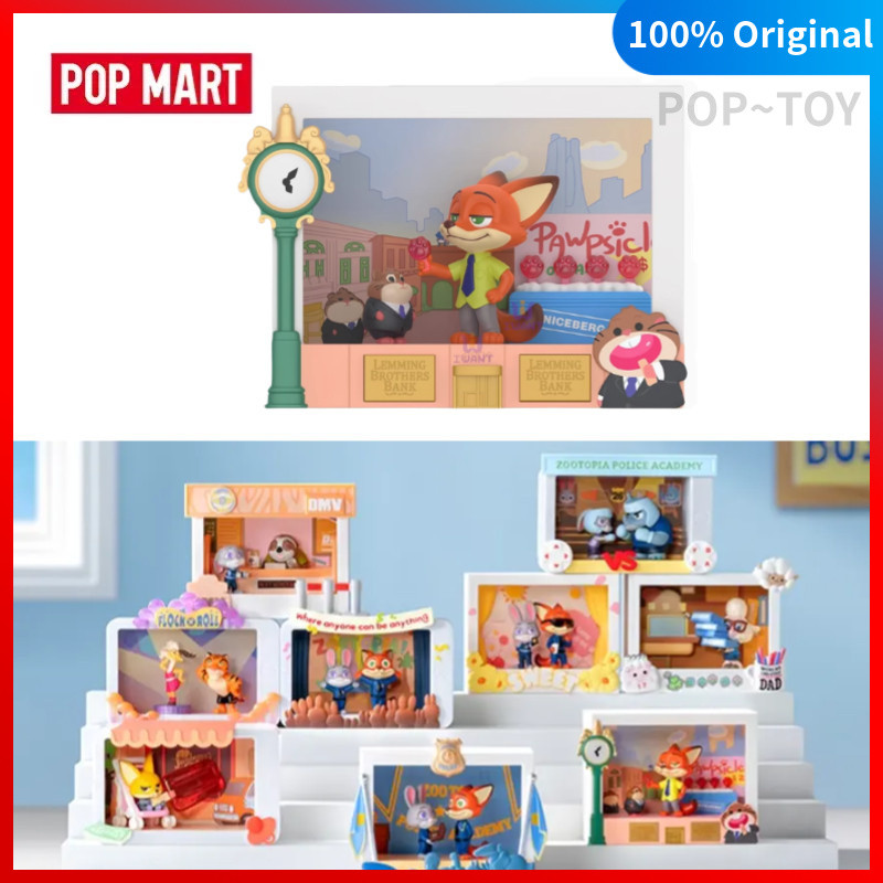 POPMART Disney Zootopia Highlight Moment Series Blind Box Cute Figures ...