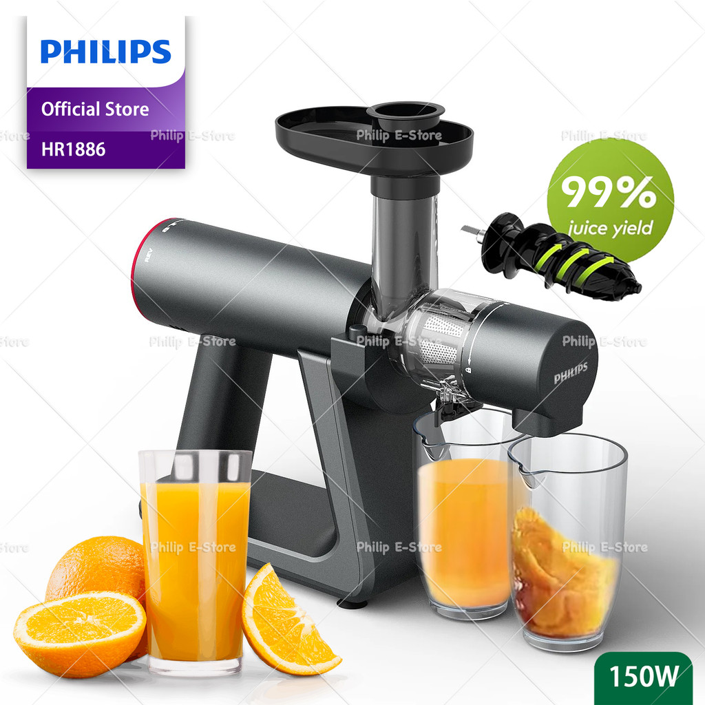 Philips Slow juicer Without Dregs HR1886 150W, Philips Viva ...