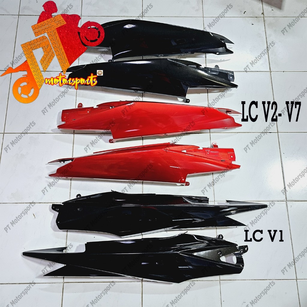 Yamaha LC135 LC NewCover Set Body Cover Left Right 1set LC 135 V1 V2 V3 V4 V5 V6 V7 Black Red ...
