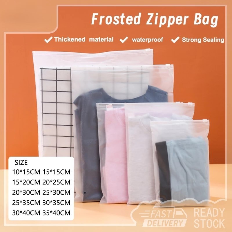 Double Matte Zip Lock Beg Plastik Zip Beg Zip Beg Pembungkusan Beg ...