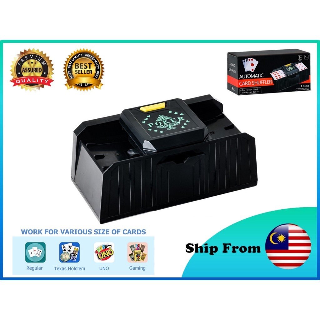[ READY STOCK ] Automatic Card Shuffle Machine Poker Card Shuffler Game ...