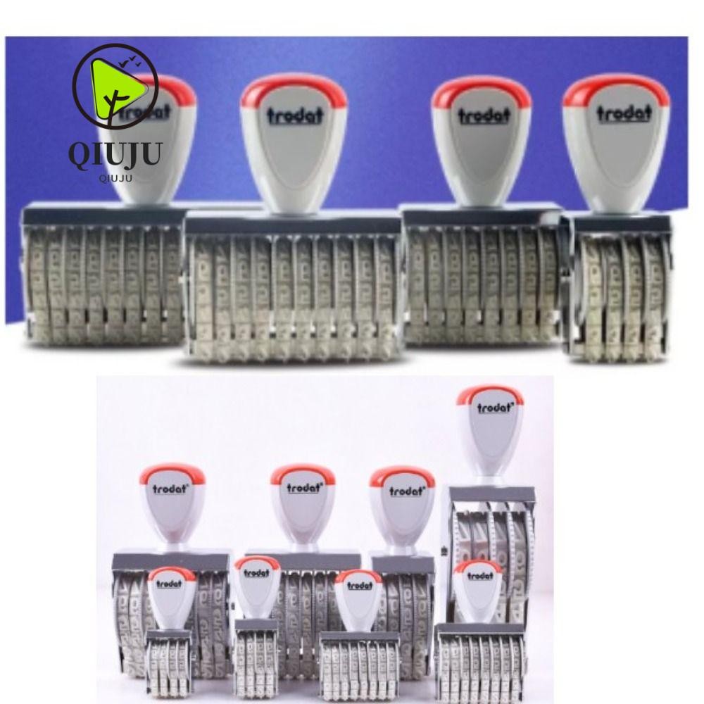 QIUJUU Number Stamp, Changeable 3 ,4 , 5, 6, 8, 10, 12,or 14 Digits ...