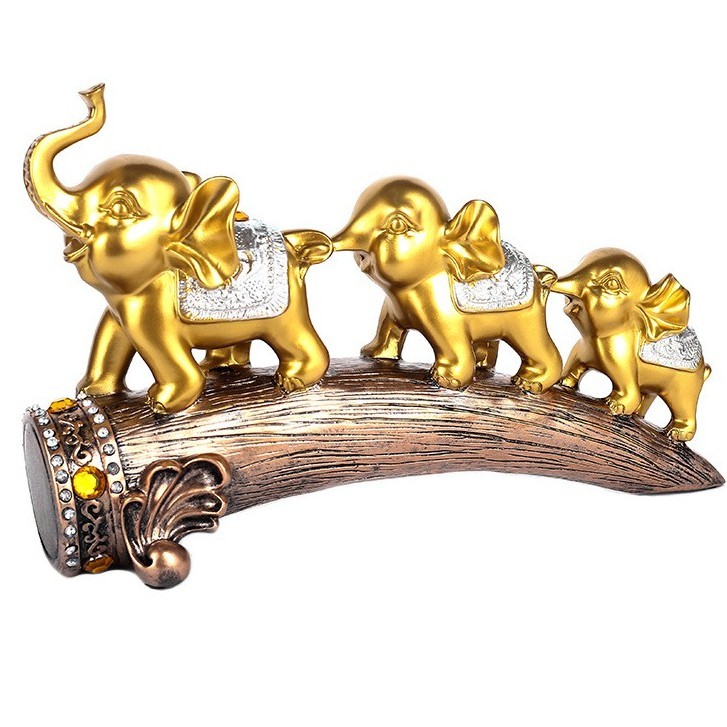 Statue OF THE THREE CHILD ELEPHANTS CONNECTING TOGETHER'S TAILS ...