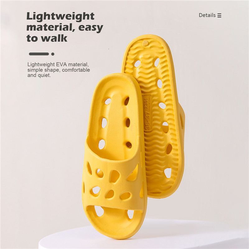 Ultra Light Eva Hole Slippers For Bathroom Toilets Molded Monolithic ...