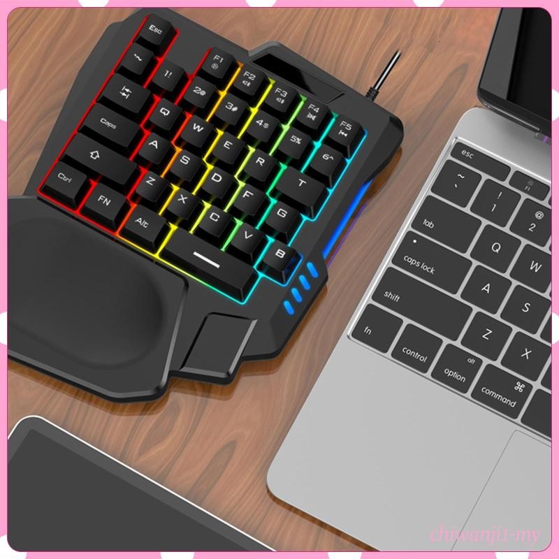 [ChiwanjicdMY] Gaming Keypad Gaming Keyboard 35-key Single Handed Small ...
