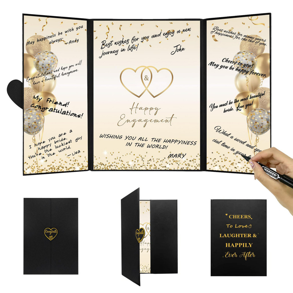 Personalized Engagement Guest Book Engagement Guest Book Perfect for ...