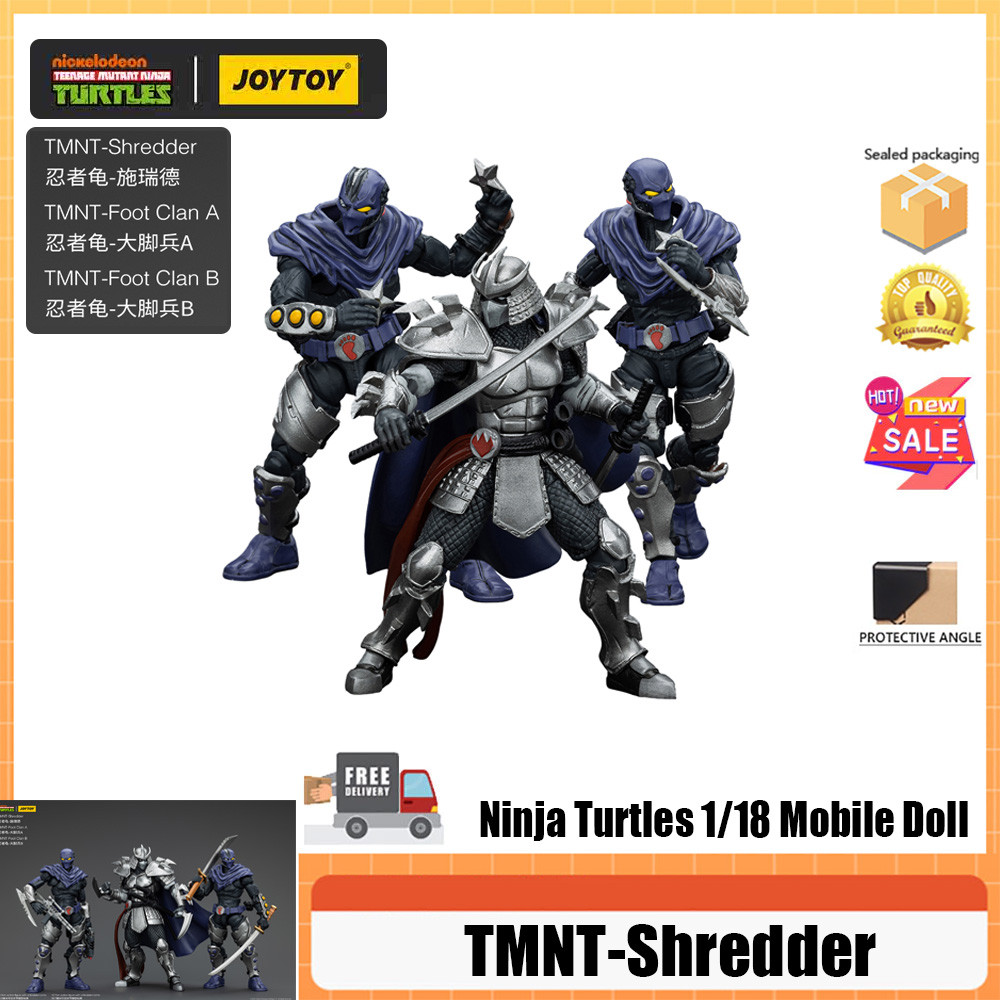 Joytoy TMNT-Shredder Ninja Turtles Shredder Big Foot Soldier 1/18 ...