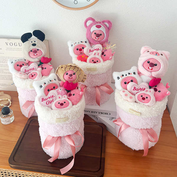 graduation crochet 畢業 禮物 紀念 畢業花束 Sejambak anak patung mewah memerang ...