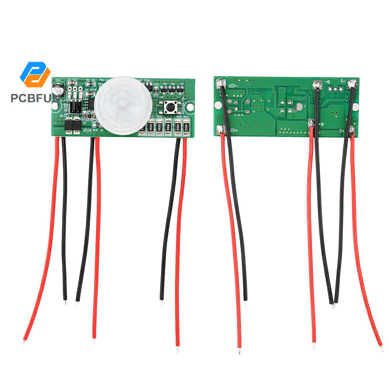 Pcbfun Remote Control + Human Body Induction Solar Light Circuit Board ...