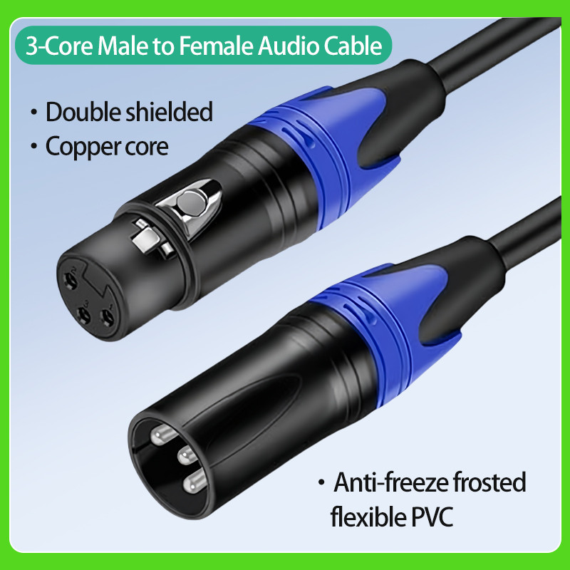 【1.0M/1.5m/3m/5m】XLR Cables, Microphone Cable, XLR Male to Female ...