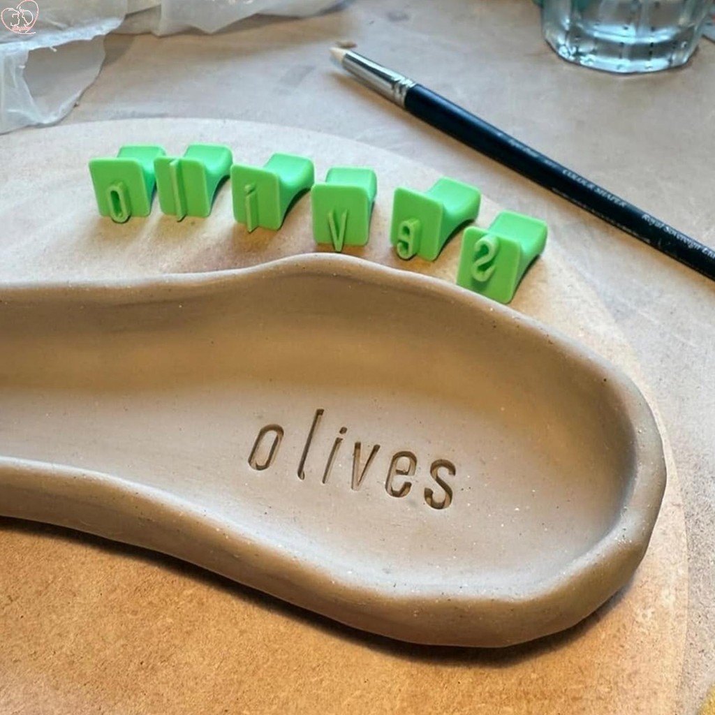 Alphabet Clay Letter Stamp Set Uppercase & Lowercase Letters for DIY ...