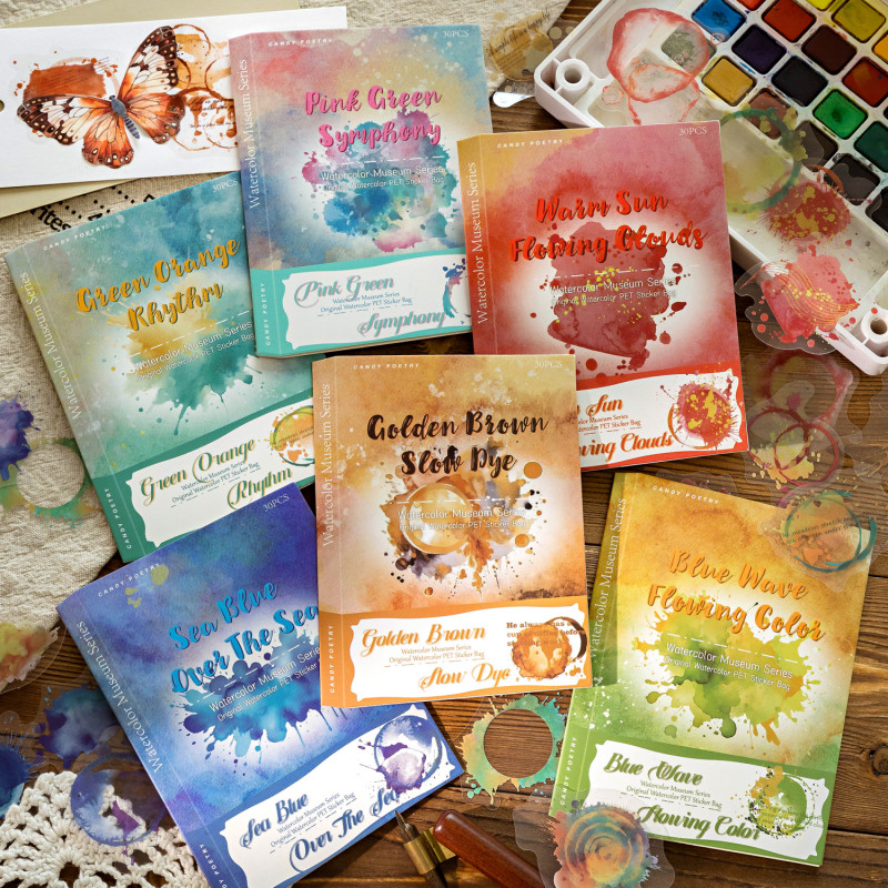 ENWEI 30 Pcs [Watercolor Museum Series] Color Blending Hand Tent ...