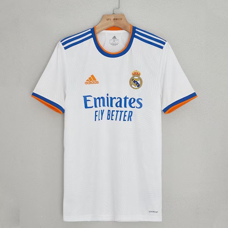 Retro Edition 2021 2022 Real Madrid Home Jersi Football Jersey #9 ...