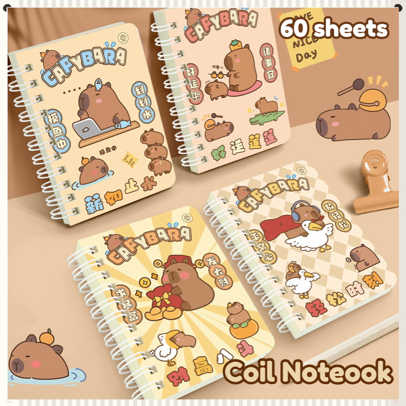 Capybara A5 Coil Notebook Cute Cartoon Children's Coil Book Student ...