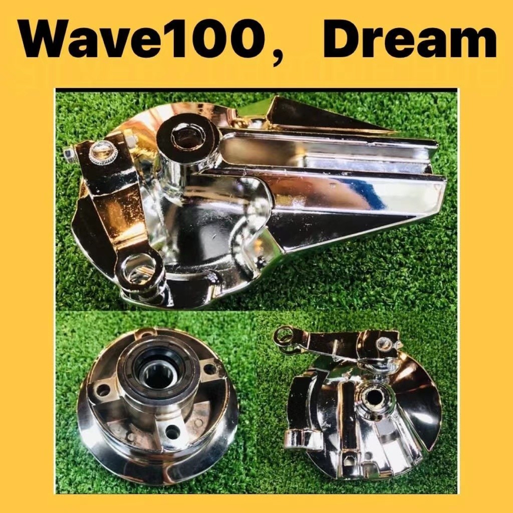 HONDA WAVE100 EX5 DREAM FRONT & REAR HUB PANEL SET WAVE REAR SPROCKET ...
