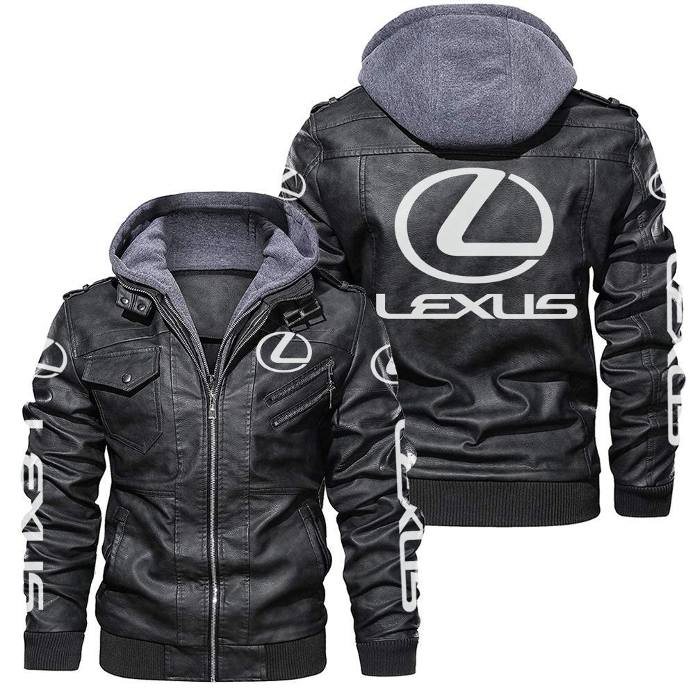 Lexus Car Logo Racing Suit Leather Jacket Windproof Waterproof ...