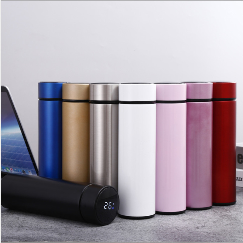 MYReady Stock Smart LED temperature display Vaccuum Flask Thermos Keep ...