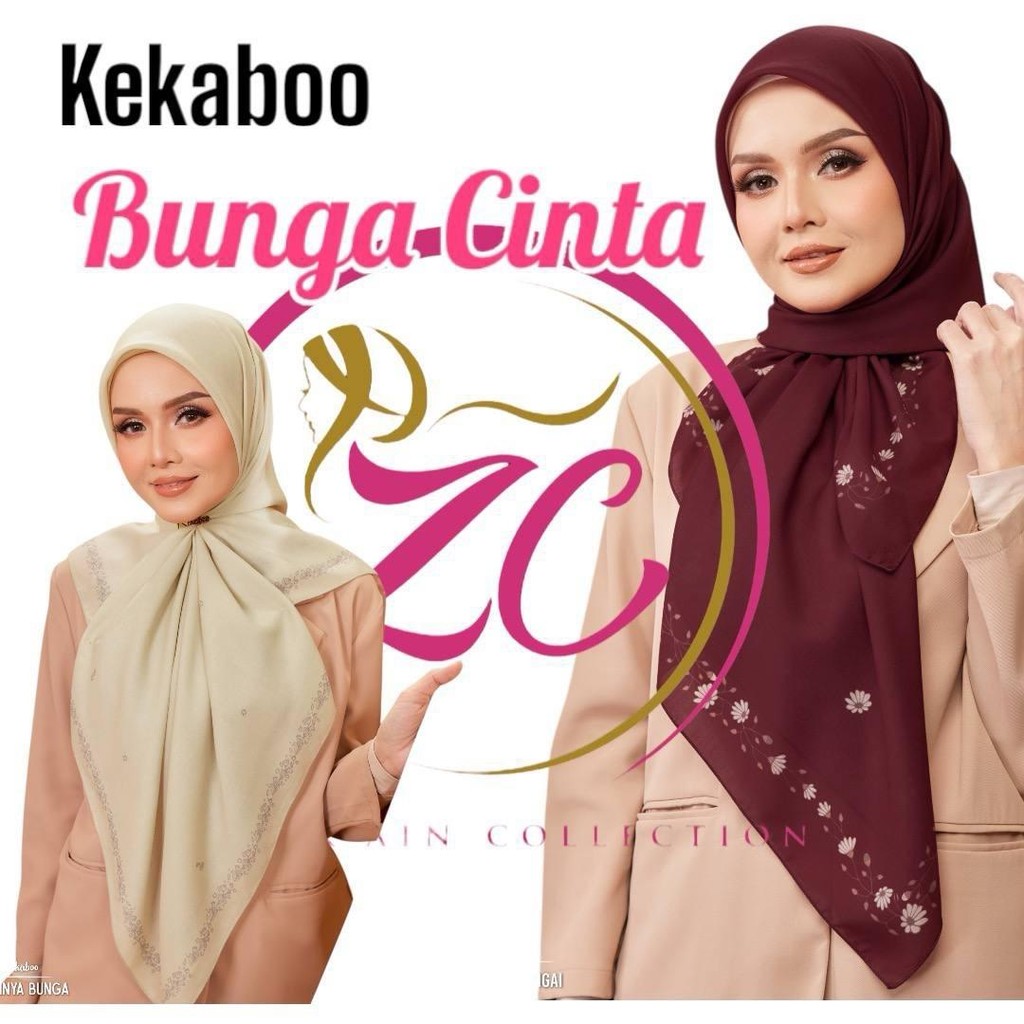 KEKABOO BUNGA CINTA TUDUNG BAWAL PREMIUM COTTON B45 B50 B58 | Shopee ...