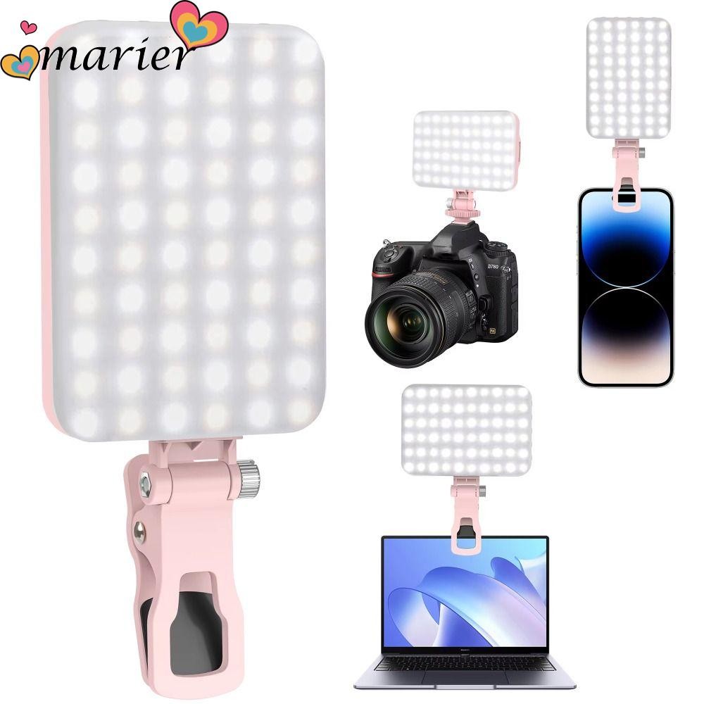 MARIER LED Selfie Light, Clip 60 LED Cell Phone Fill Light, Universal ...