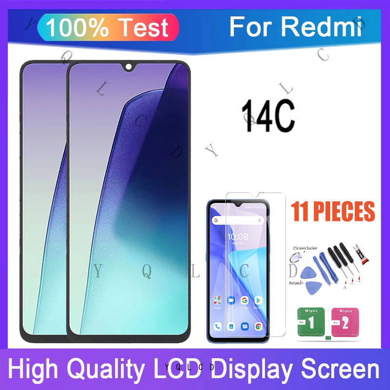Original Redmi 14C LCD Display Touch Screen With Frame Replacement ...