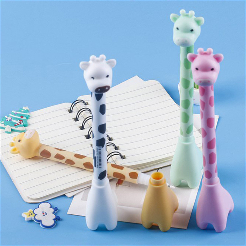 QwQ Funny Standing Giraffe Pen Stationery 0.38mm Pretty Aesthetic Cute ...