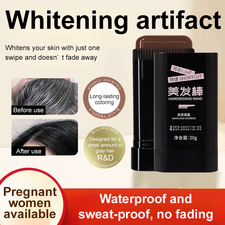 【100% Authentic】Soft Hair Dye Stick For Grey Coverage/One Time Hair Dye ...