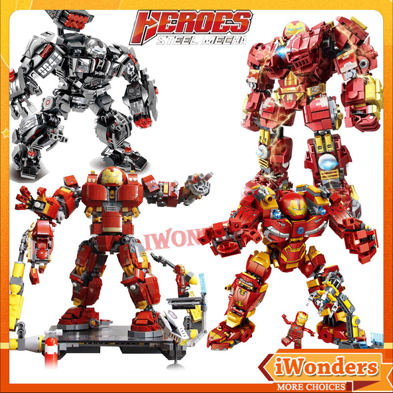 2024 Super hero Mech Series Red War Machine Buster Hulkbuster Armor ...