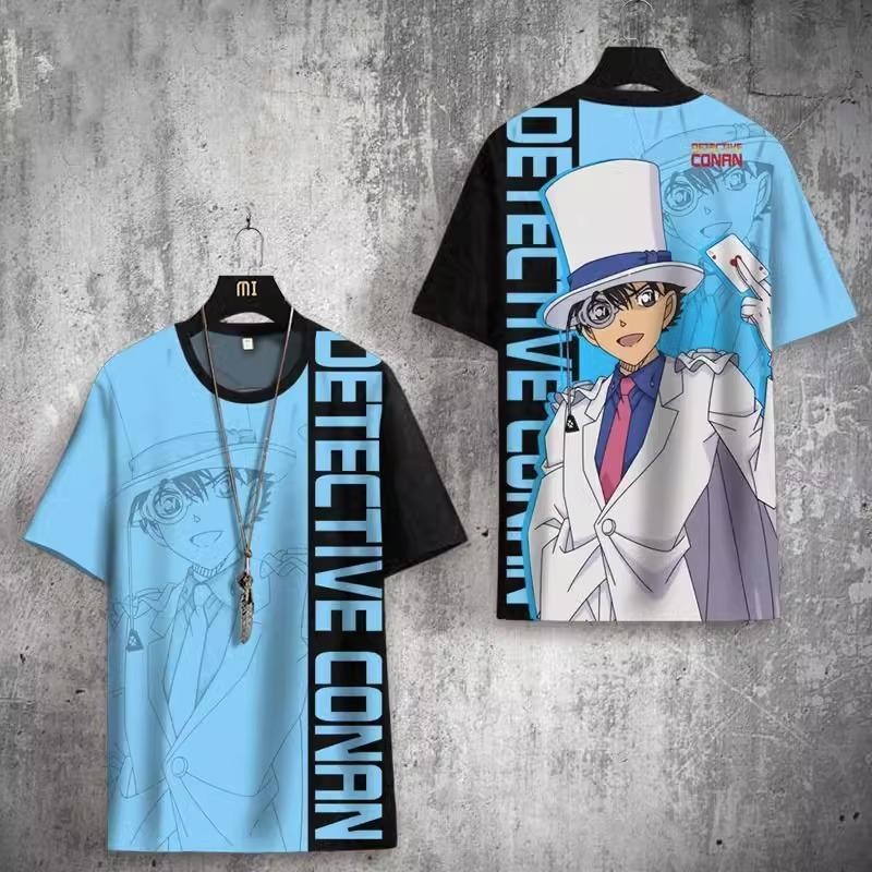 Detective Conan T-Shirt Men Summer Short-Sleeved Phantom Thief Kidd ...