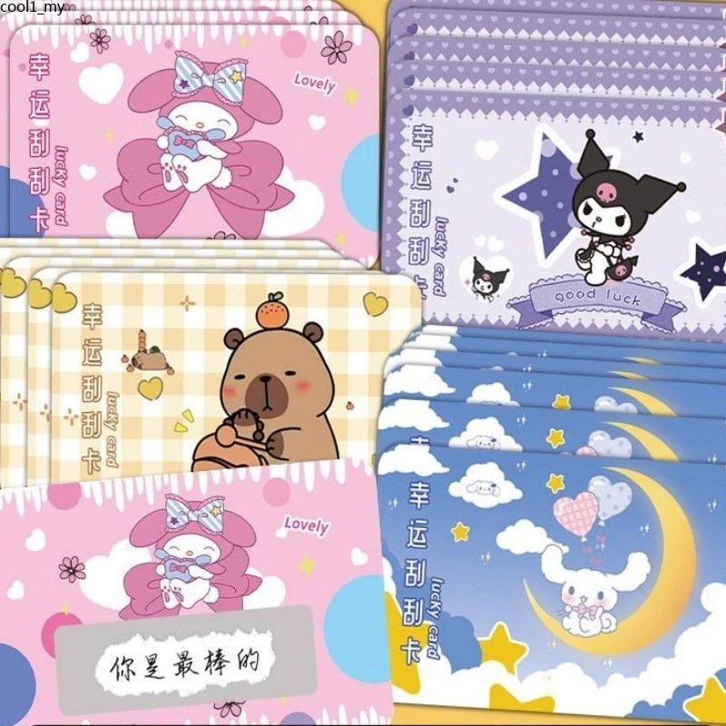 【Ready stock】 50pcs Sanrio Scratch Card Diy Gift Activity Favors 2025 ...