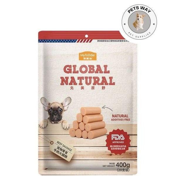 Myfoodie Pet Snack Ham Dog Snack Chicken Beef Ham Sausage 400g | Shopee ...