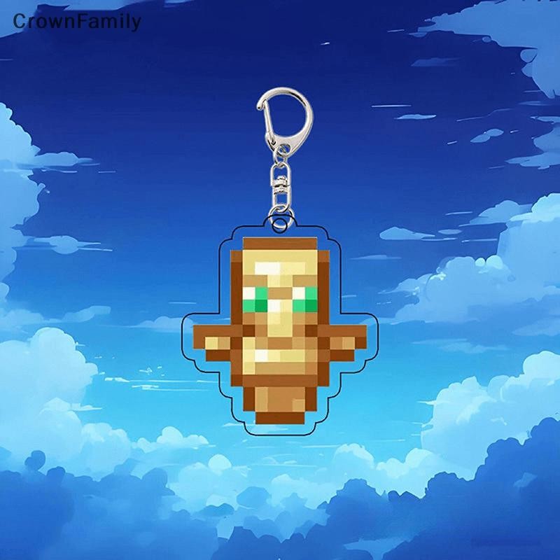 [CrownFamily] Minecraft Totem Of Undying Key Chain Golden Model Toys ...