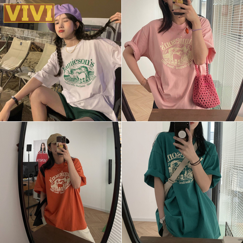 （Size M-3XL）American Street Retro Casual Oversized Teenage T Shirt ...