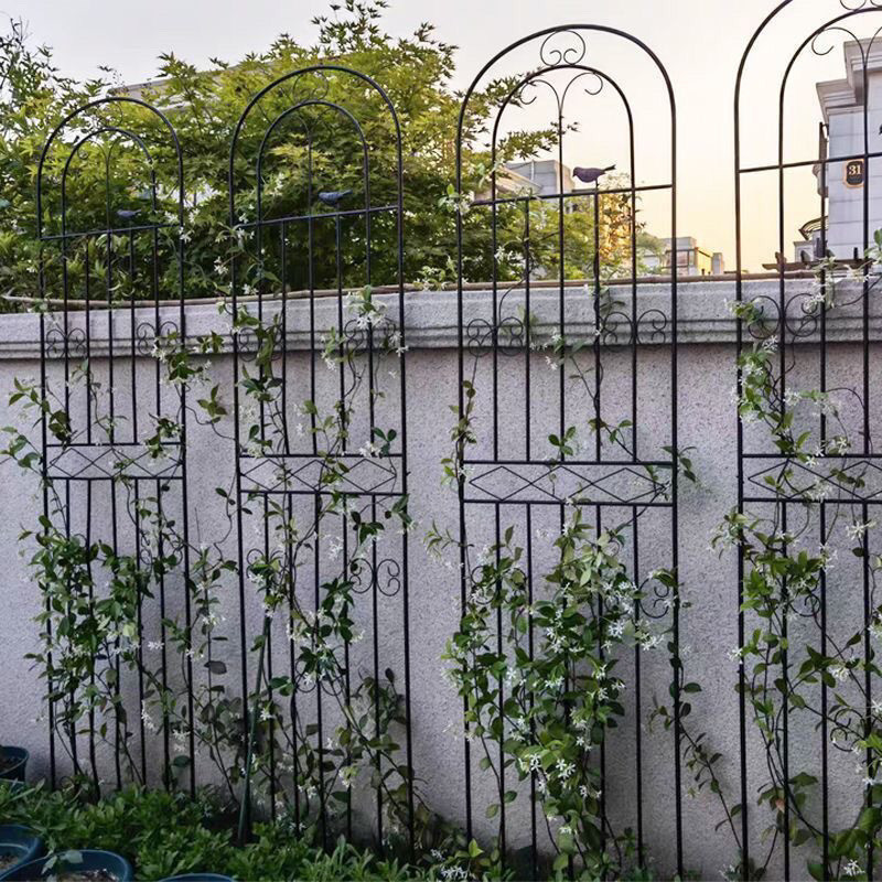 Wrought Iron Rattan Climbing Frame Pole Garden Rose Rose Rose Planting ...