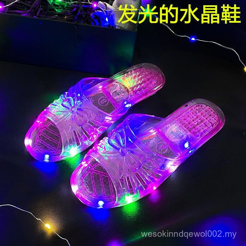 Glowing Crystal Shoes Birthday Gifts Spoof Glowing Sisters Princess ...