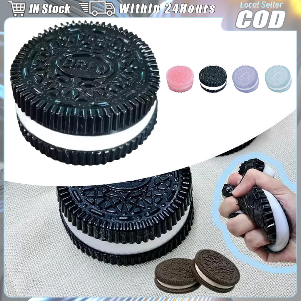 4PCS/SET Simulation Oreo Food Squeeze Toy Stress Relief Toy Creative ...