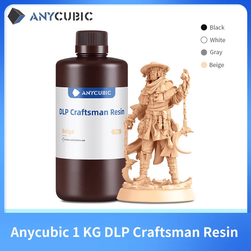 ANYCUBIC DLP 3D Printer Resin 365-405nm UV Photopolymer Craftsman Resin ...