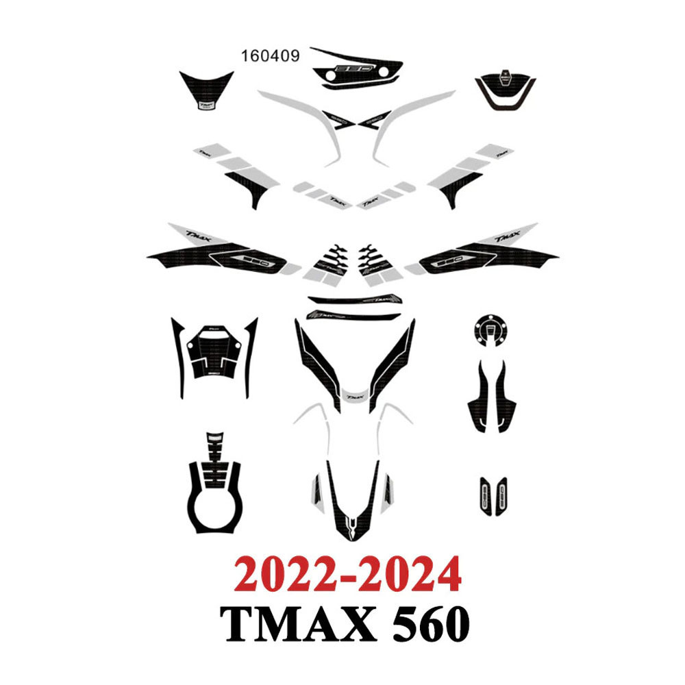 PSLER For YAMAHA TMAX560 TMAX 560 Sticker Oil Fuel Tank Pad ...
