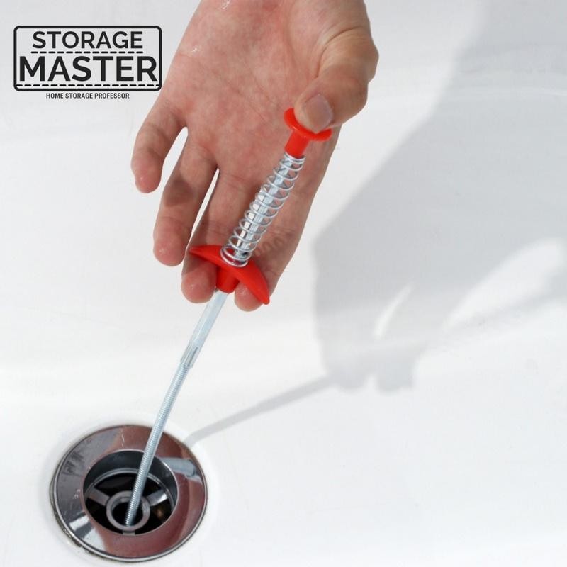 Drain Clog Remover Hand Clip Dredge drain gripper Flexible Kitchen Sink ...