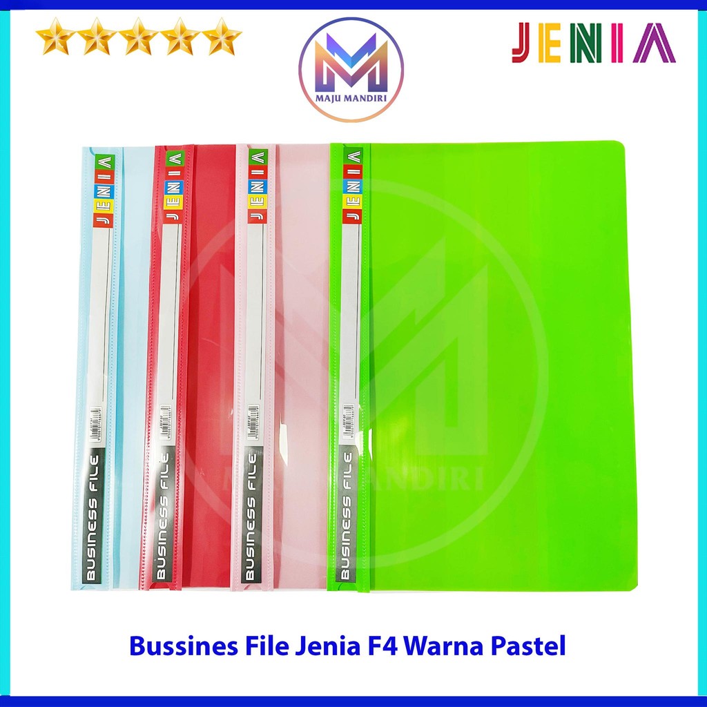 Map Bussines File Jenia F4 Plain Pastel Color / Map Plastic Acco ...