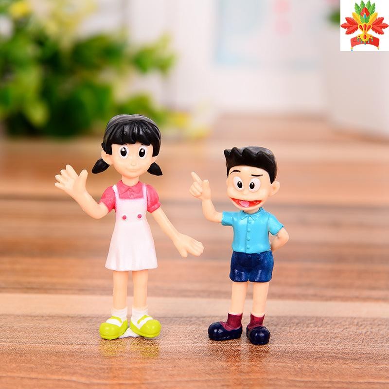 5pcs/set Doraemon Action Figure Nobita Nobi Statue Model Toy Collection ...