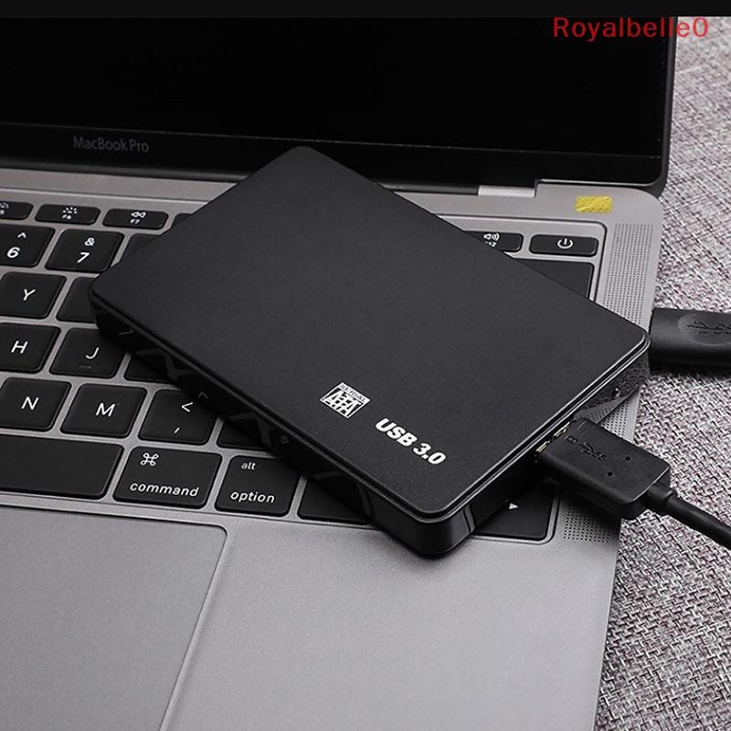 {Royalbelle0} Plastic 2.5" SATA to USB 3.0 HDD Enclosure Mobile Hard ...