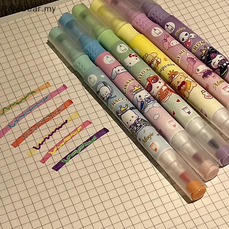 [UAMDear] 6Pcs/box Sanrio Hello Kitty High Pen Set Kawaii Kuromi Melody ...