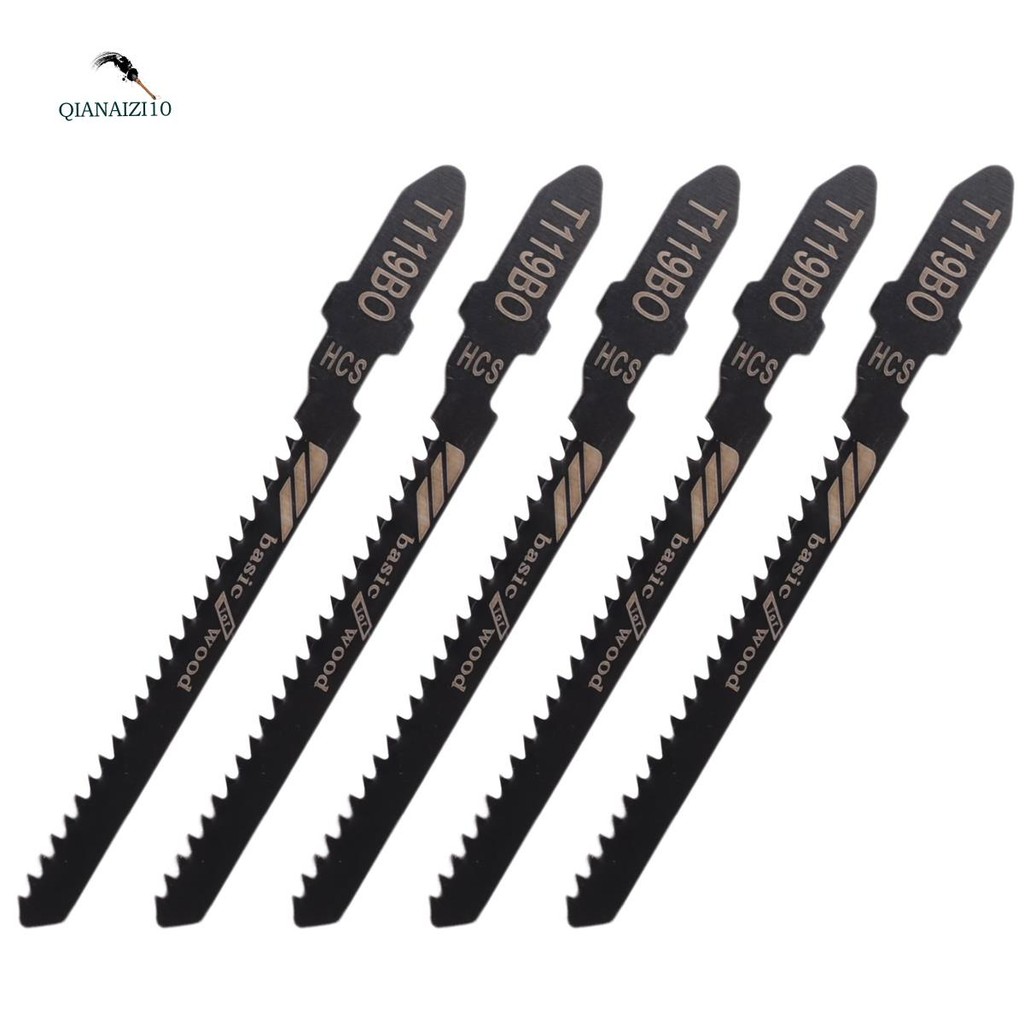 20-Piece T119BO 12 TPI Assorted T-Shank Scrolling Jig Saw Blades Set ...