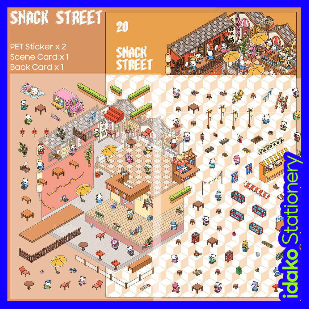 Idako 3D Sticker Miniature [Carnival Series] 3D Three-Dimensional ...