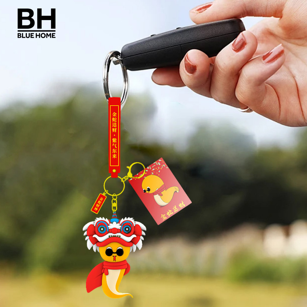 Environmental-friendly Keychain Lucky Snake Keychain 2025 Year of the ...